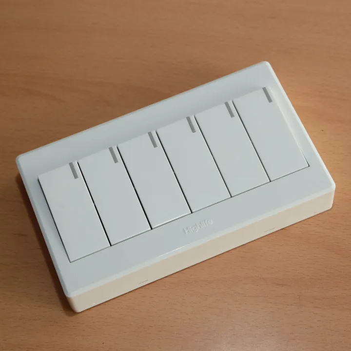 6 Gang Electric Switch Gang Switch Combined Switch MK Switch | Daraz.com.bd