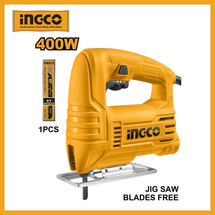 INGCO 400W Variable Speed Jig Saw With 1pcs Saw Blade For Wood Cutting ...
