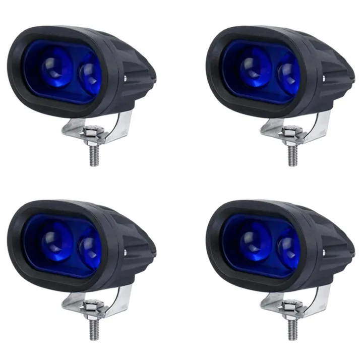 2X 10V-80V Vehicle Blue LED ning Signal Lamp Forklift Truck Work Spot ...
