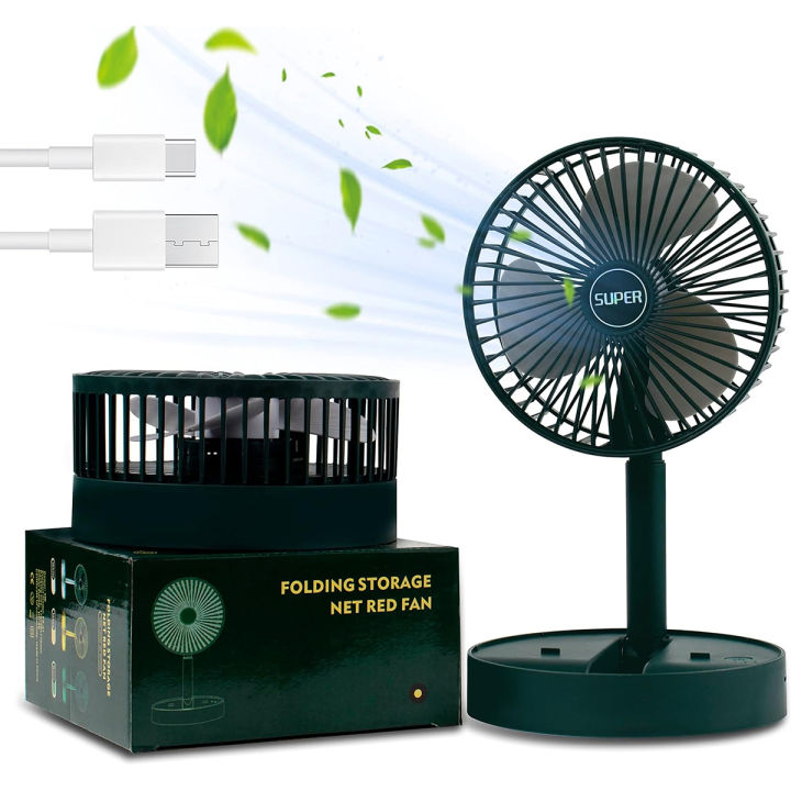 Folding Desk Mini charger fan | Daraz.com.bd