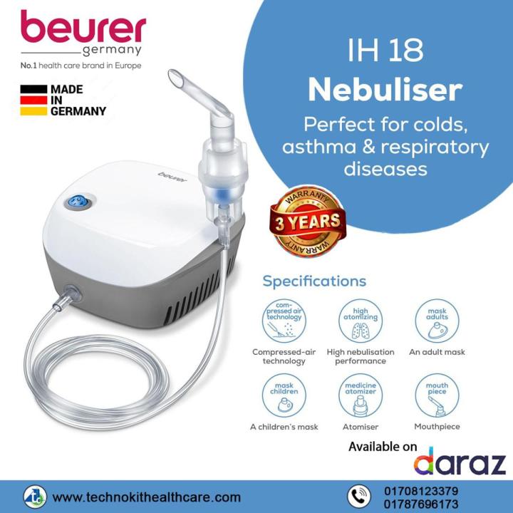 Beurer IH 18 Nebulizer Perfect for colds, asthma and respiratory ...