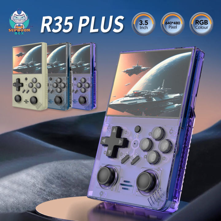 R35 PLUS Retro Handheld Video Game Console Linux System 3.5 Inch IPS ...