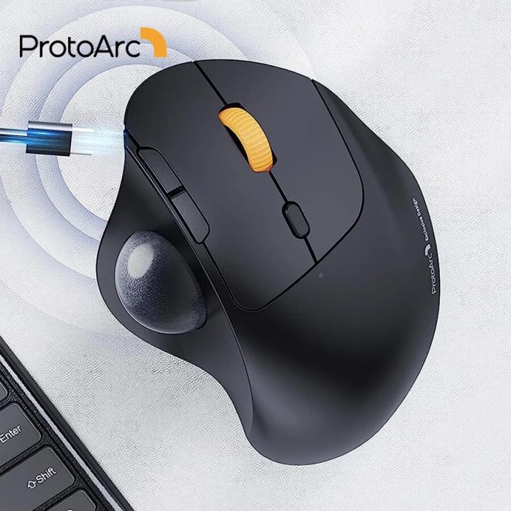 ProtoArc Wireless Trackball Mouse 2.4g Ergonomic Rollerball Mouse ...
