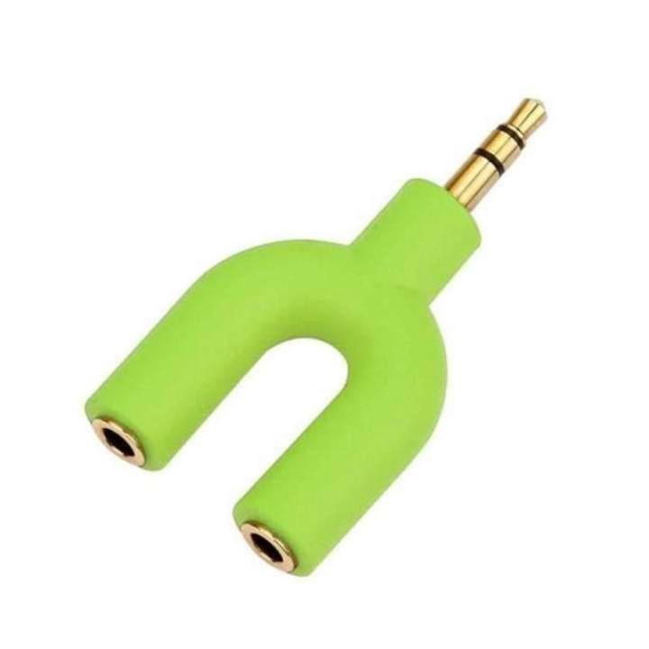 Splitter 3.5mm Audio Converter - Green | Daraz.com.bd