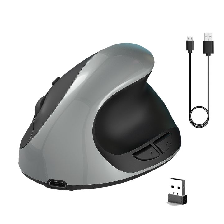 HXSJ X10 2.4G Wireless Vertical Mouse Ergonomic Mice 3-gear Adjustable ...