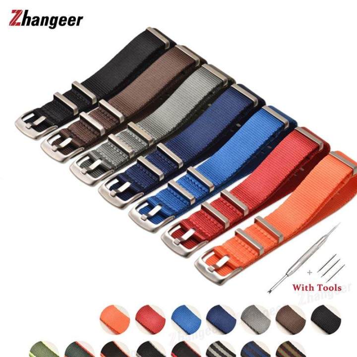 18mm 20mm 22mm 24mm NATO Style Watch Strap Replacement Bracelet Watch ...