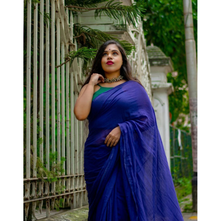 Moslin Than Saree For women | Daraz.com.bd