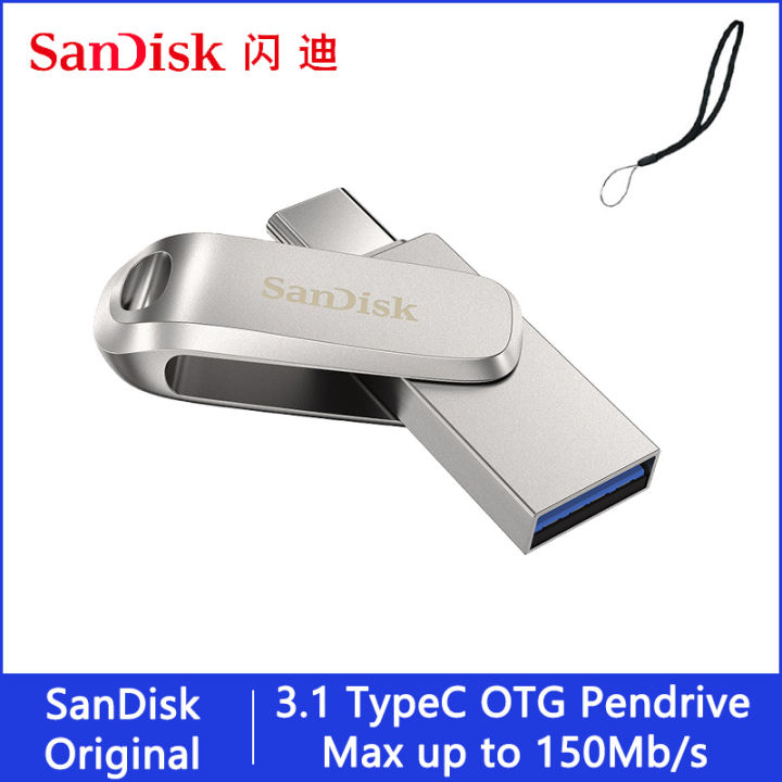 Sandisk Type C OTG USB Flash Drive 128GB Pendrive 128GB 64gb 32gb 256gb ...