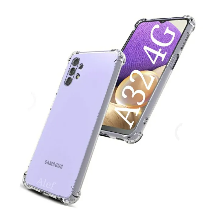 For Samsung Galaxy A32 4G Soft TPU Clear Transparent Shockproof Airbag ...