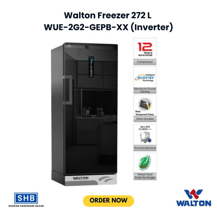 Walton Freezer 272 L WUE-2G2-GEPB-XX (Inverter) | Daraz.com.bd