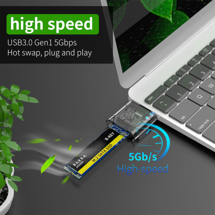 【Deal of the day】 M2 Ssd Case M.2 To Usb 3.0 Gen 1 5gbps High-Speed Ssd ...