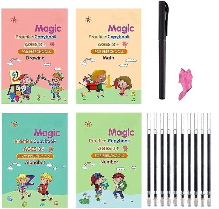 Magic Practice Copybook for Kids, Reusable - Number & Letter Tracing ...