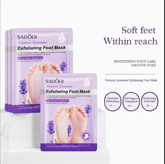 Heavencare: Sadoer Lavender Milk Foot Exfoliating Mask- 1 pair | Daraz ...