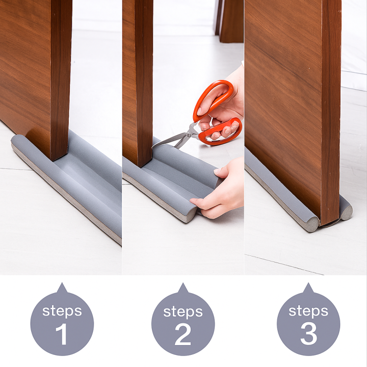 Door Bottom Sealing Strip(Imported)- Gap Dust Stopper, Foam Draft ...