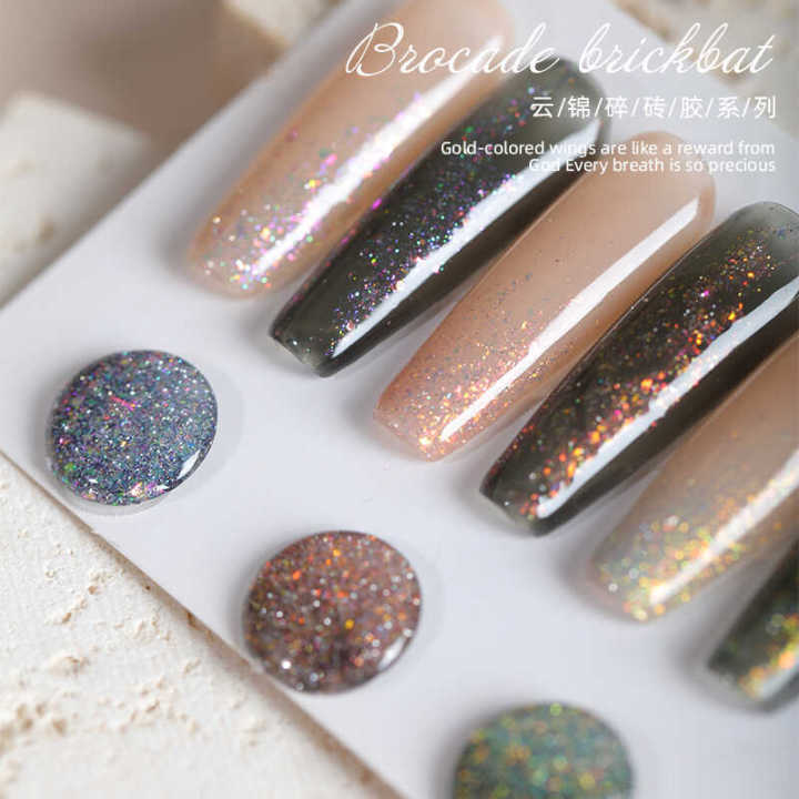 Sequin Nail Polish Glue 2024 New Super Glitter Big Sequin Glue Burst ...