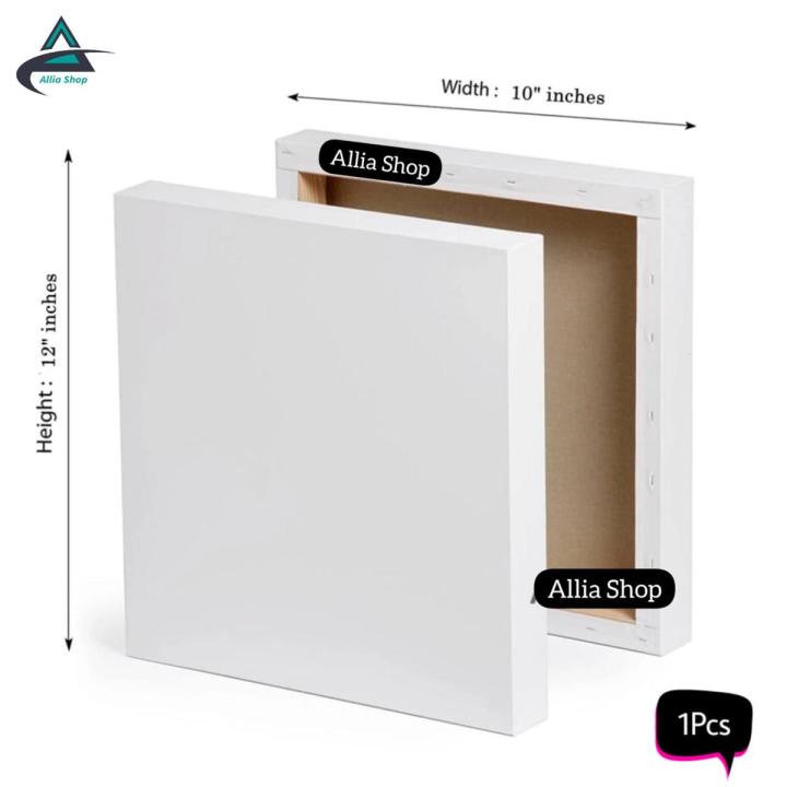 Canvas For Drawing & Painting Size 10X12 Inches (White & Black ...