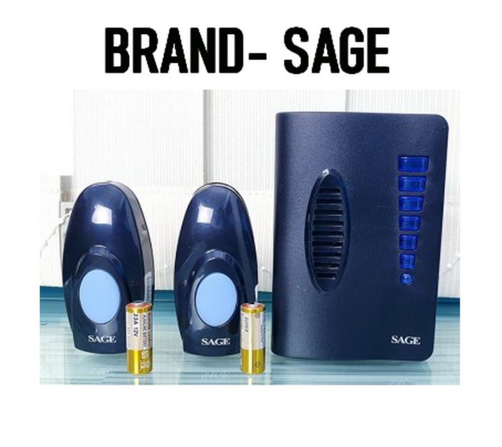 Wireless Digital Door Calling Bell -2PCS Remote Control BLACK | Daraz ...