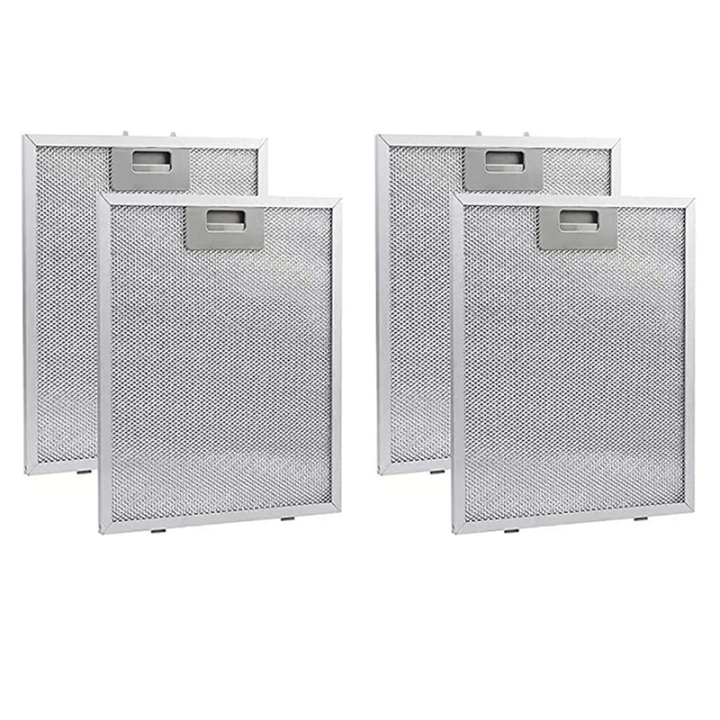 4PCS Cooker Hood Filters Metal Mesh Extractor Vent Filter 320X260mm ...