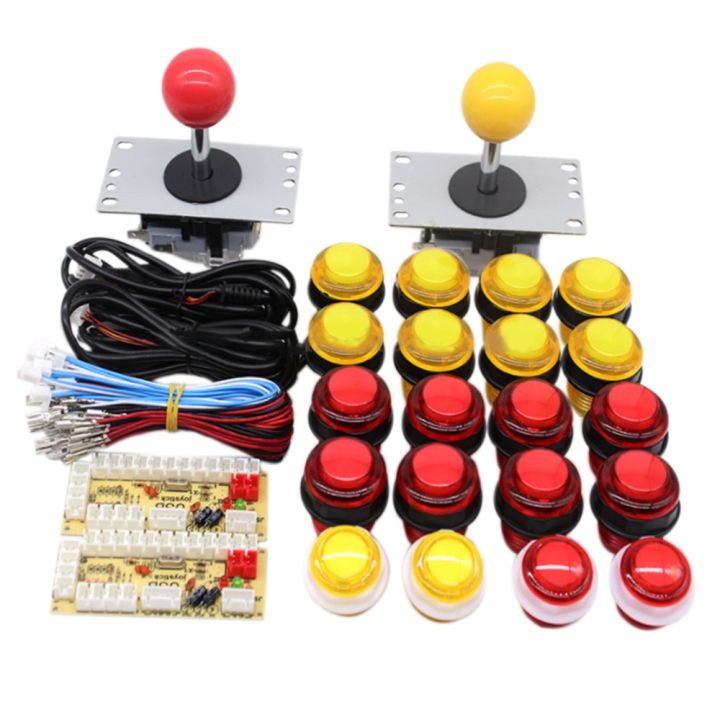 DIY USB Encoder to PC Games Joystick LED Illuminated Push Buttons ...