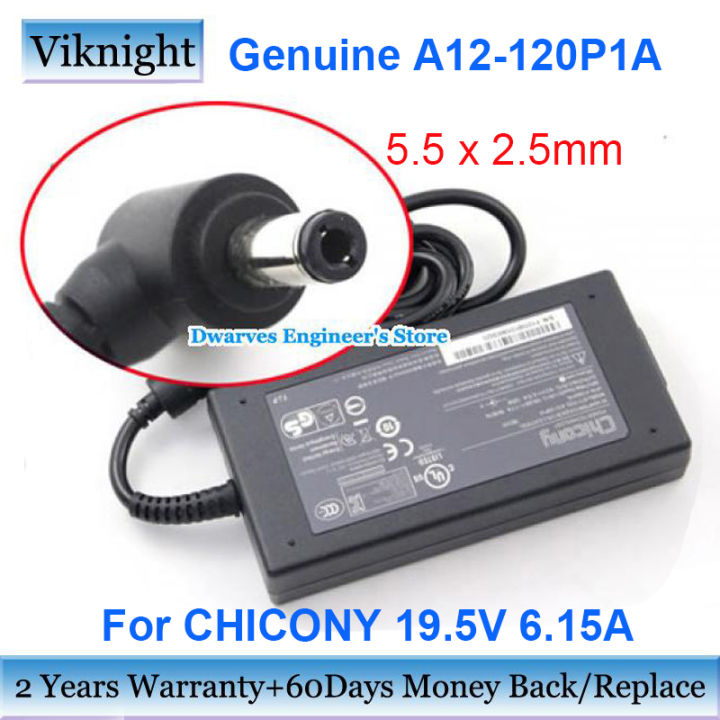 Genuine 19.5V 6.15A 120W Power Adapter For MSI GE60 GE70 GP60 PE62 GE72 ...