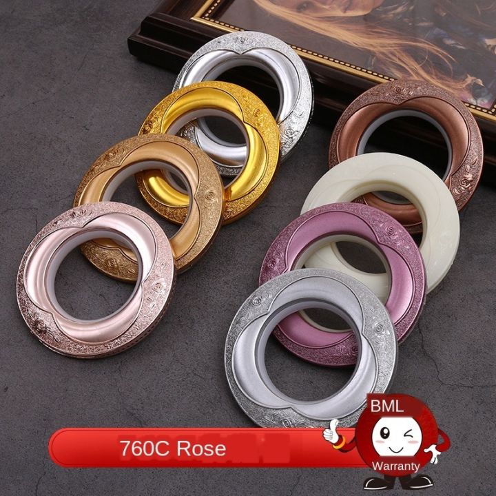 20/40/80pcs/ Lot Home Decoration Curtain Accessories Eight Colors Plastic Rings Eyelets For ...