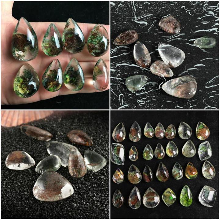 【happy one】Natural Stone Ghost Phantom Quartz Gem Specimen Healing ...