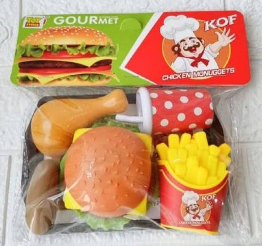 Burger Set Toys 4 Pcs | Daraz.com.bd