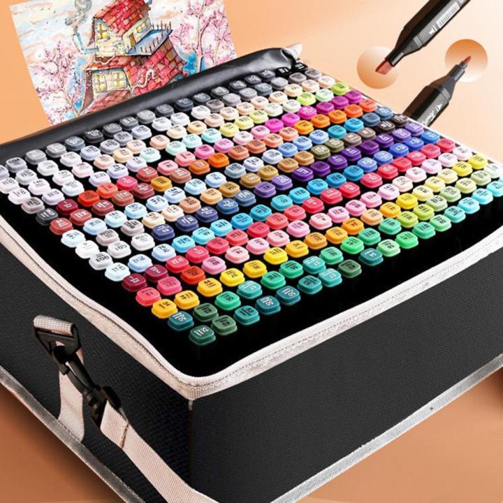 2023NWE 168 Colored Marker Pen Alcohol Felt Pen Set Art Supplies Marker ...