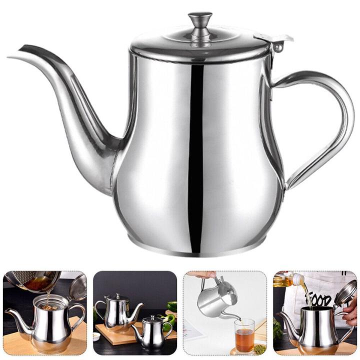 1pcs- Filter screen oil kettle stainless steel household wine kettle ...