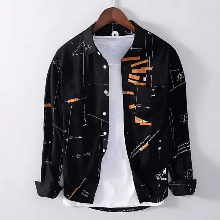 Premium Quality Long Sleeve Design Shirt For men's | Daraz.com.bd