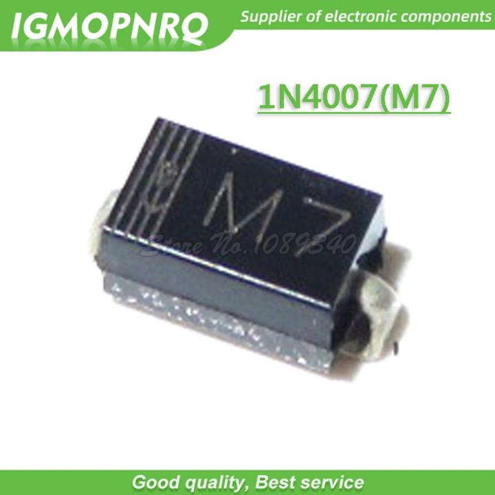 100pcs/lot SMD 1N4007 Rectifier Diode 1A 1000V M7 New Original | Daraz.com.bd