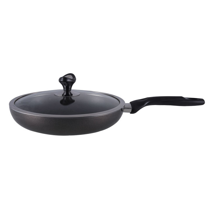 Topper Glamour Fry Pan with Lid 24 cm Ash 80943 | Daraz.com.bd