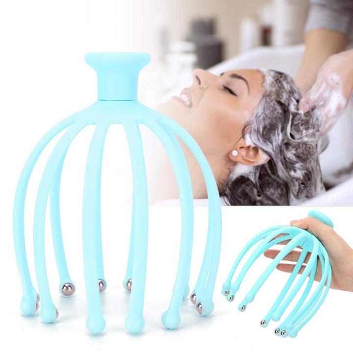 Octopus Head Massager /Octopus Scalp Stress Relax Spa Healing Alloy ...