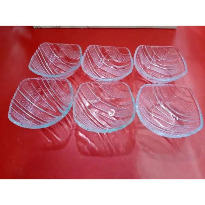 Crystal Glass Firni Set & Bati Set,Snack Bow Set 6Pcs - Soup & Firni ...
