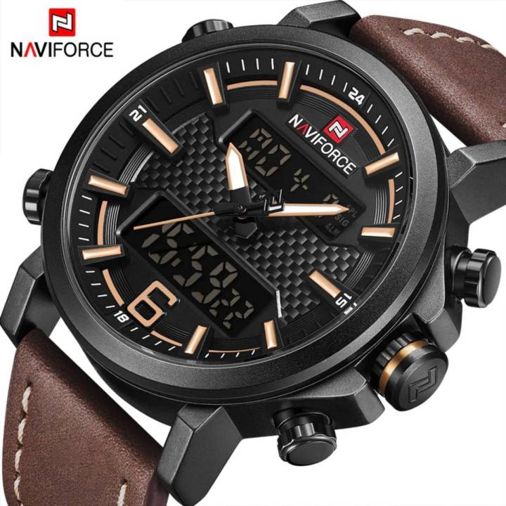 NAVIforCE 9135 Analog LED Digital Sports Watch Dual Display. | Daraz.com.bd