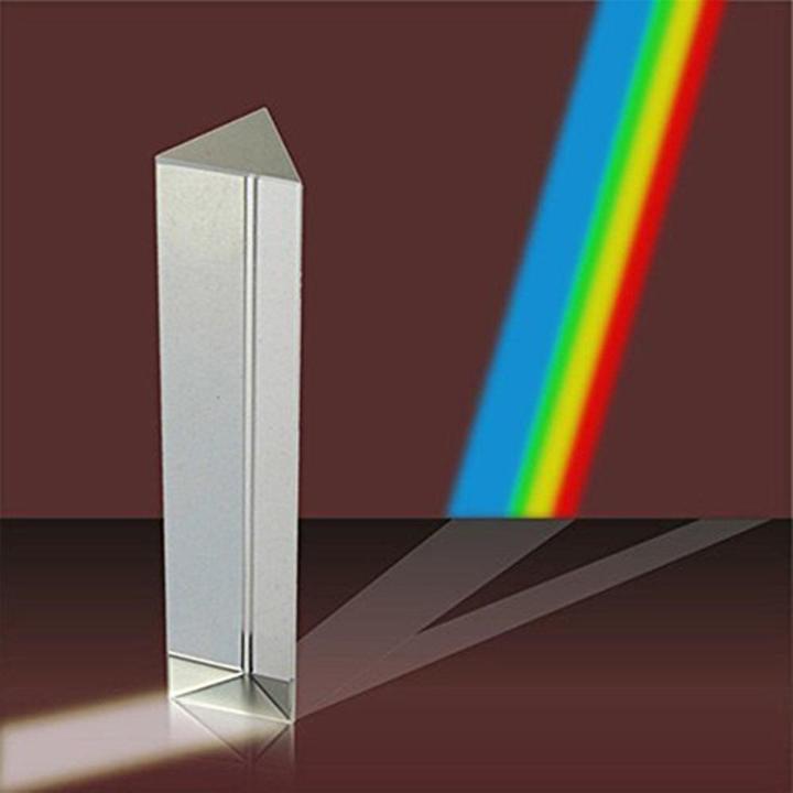 Triangular Optical Glass Prism Refractor Light Spectrum Physics ...