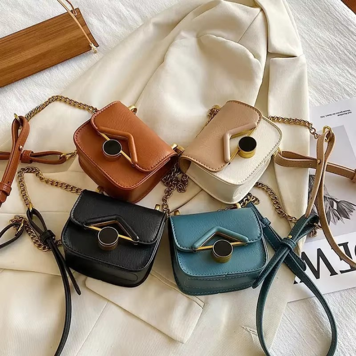 Mini Square Bag Korean Ins High Quality Luxury Chain Girls Shoulder Bag ...