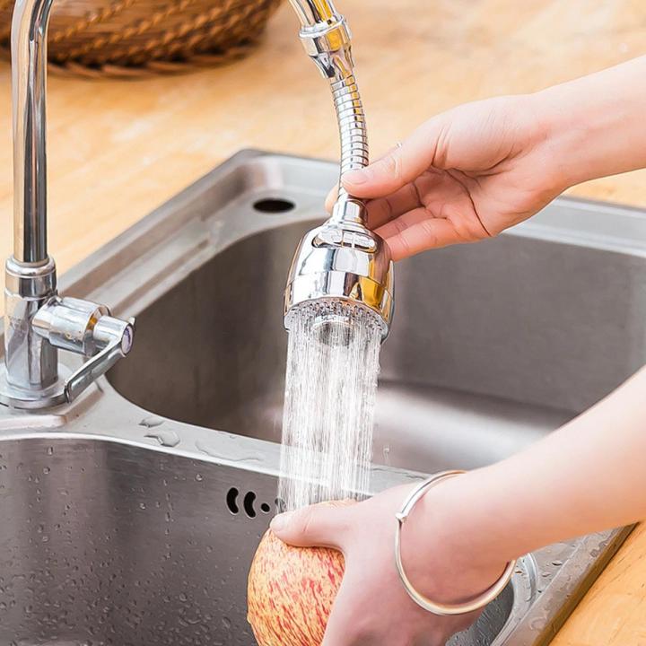 360 Degree Rotatable Kitchen Filter Faucet Spray Head Tap Anti Splash ...