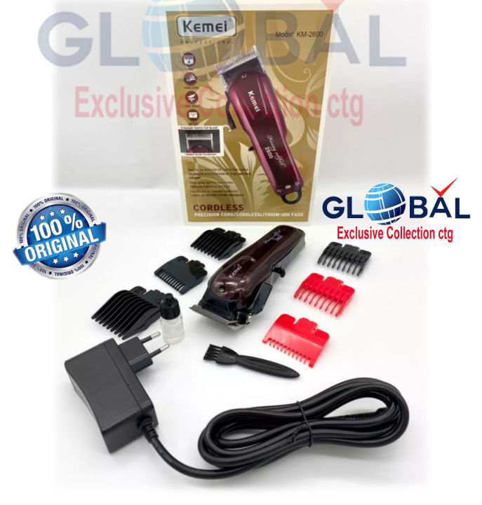 Kemei KM-2600 Professional Cord Cordless Hair Clipper Beard Trimmer for ...