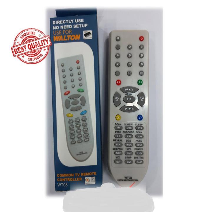 For Walton TV Remote WT-08 For WALTON Television Common TV Remote ...