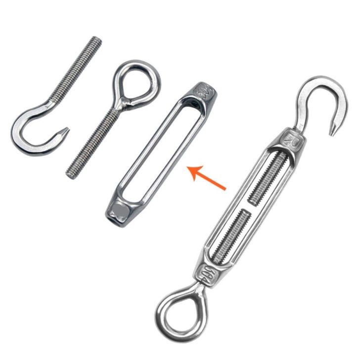 Wire Tensioner 6mm 6 inch Stainless Steel Hook and Eye Tensioners Rope ...