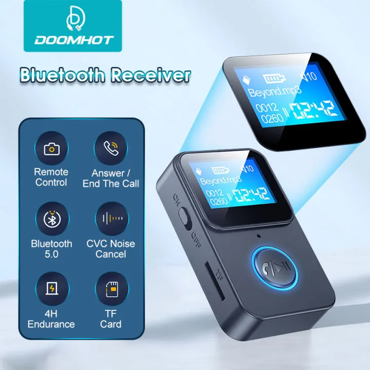 C33 Bluetooth Receiver LED Display With Mic MP3 | Daraz.com.bd