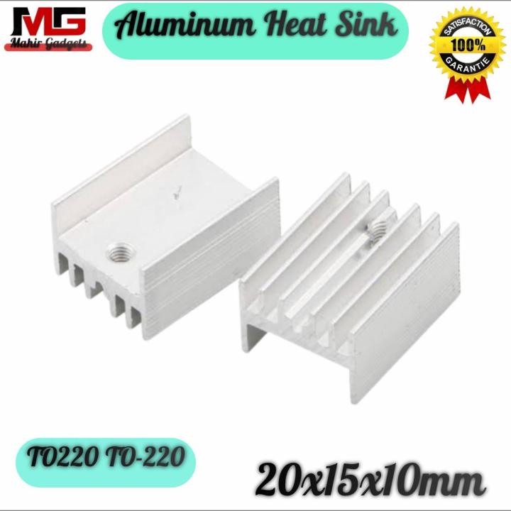 5Pcs- 20mm TO220 TO-220 Aluminum Heat Sink 20x15x10mm Voltage Regulator ...