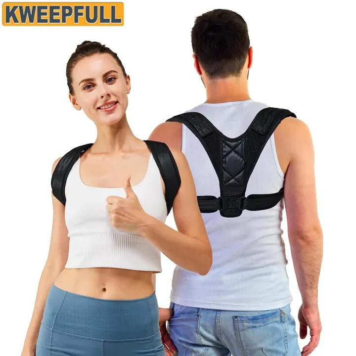 Posture Corrector for Men Women, Adjustable Upper Back Brace Shoulder ...