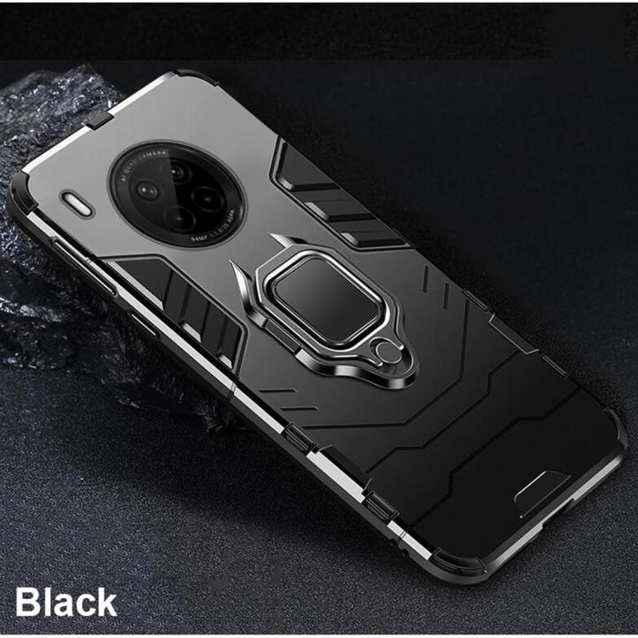 icasecover for Huawei Y9a Hard Case Hybrid Shockproof Car Magnetic Ring ...