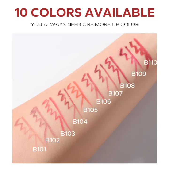 〽️ Beauty Glazed Waterproof & Long Lasting Lip Liner | Smudge-Proof ...