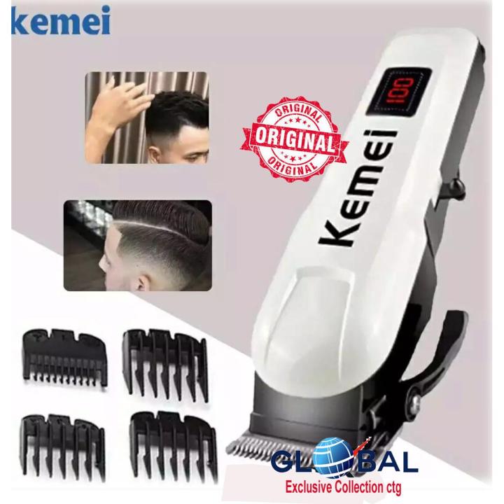 Kemei KM-809A Digital AC/DC Electric Rechargeable Professional Hair ...