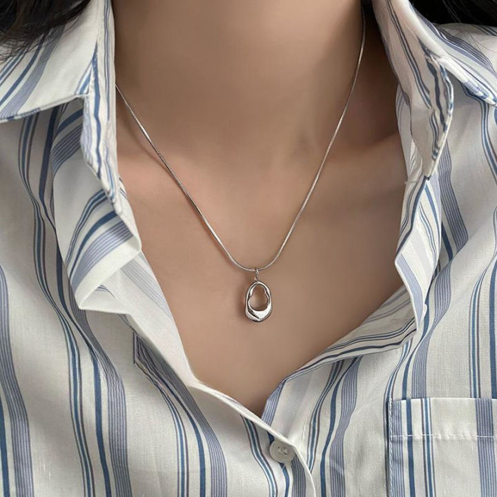 Irregular Hollow Water Drop Necklace Women Girls Fashion Jewelry ...