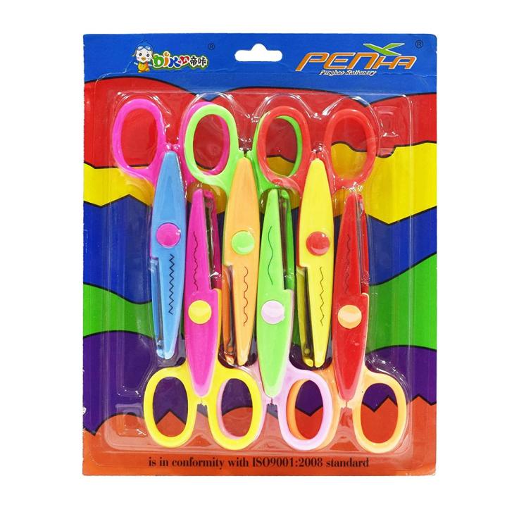 Art and Craft Zig Zag paper Scissor (set of 6) | Daraz.com.bd