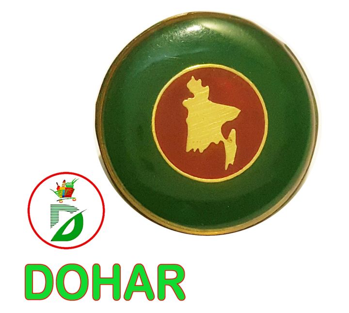Round Shape Bangladesh flag inside Bangladesh Map Coat Pin Broaches (01 ...